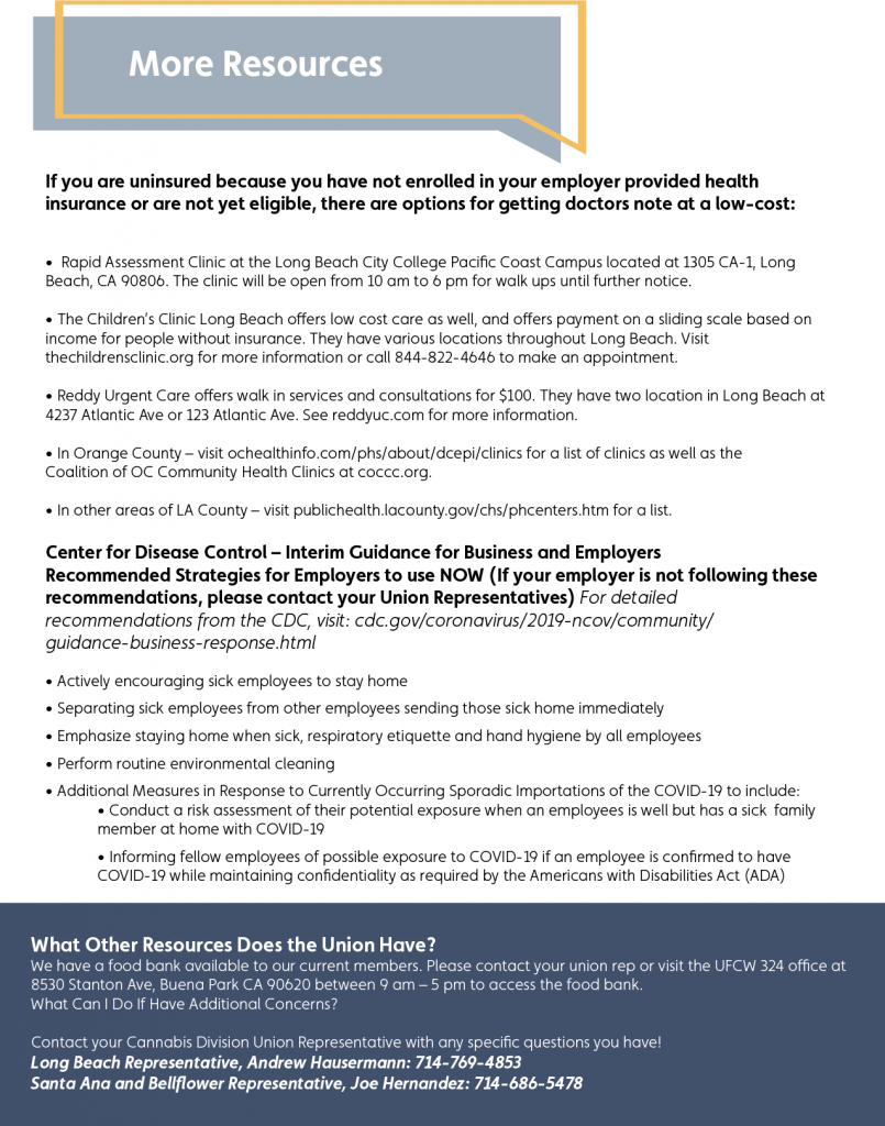 Cannabis Division Members - UFCW 324