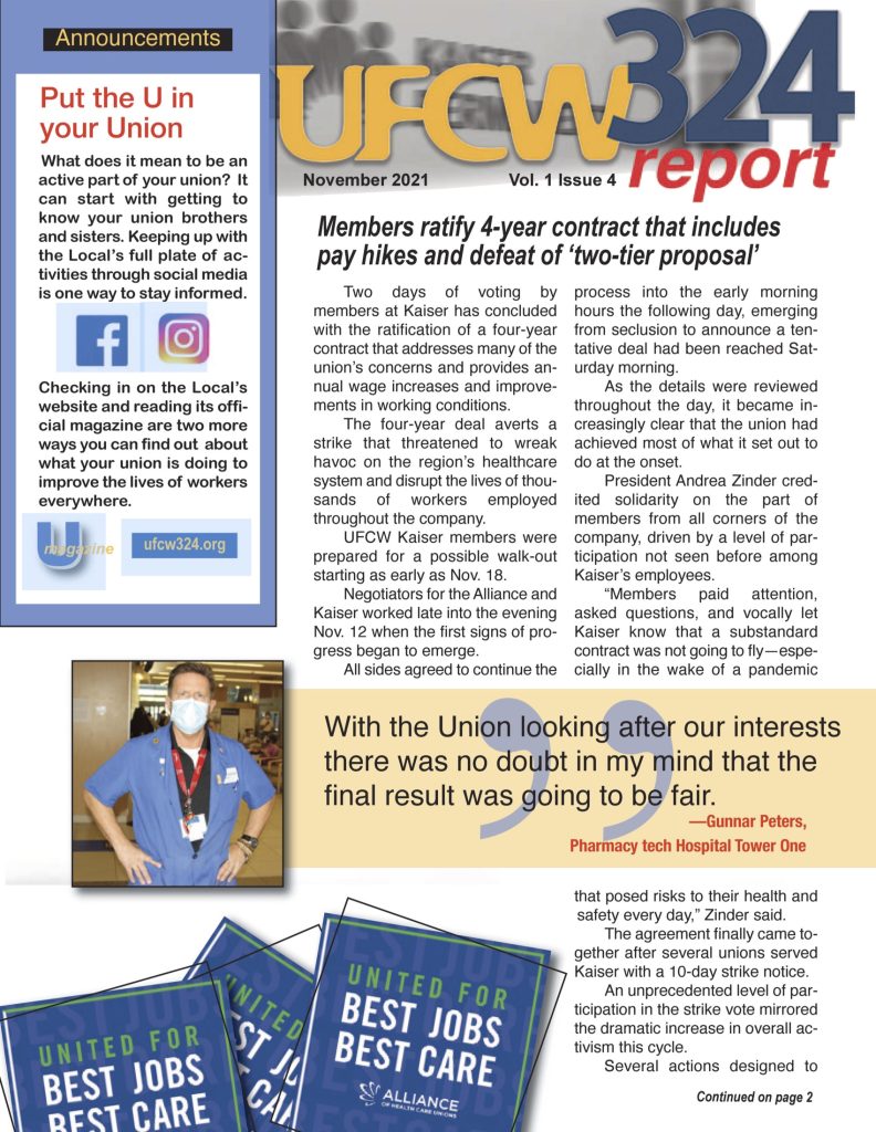 Kaiser Newsletters - UFCW 324