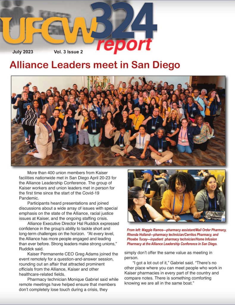 UFCW 324 Newsletter- Kaiser - UFCW 324