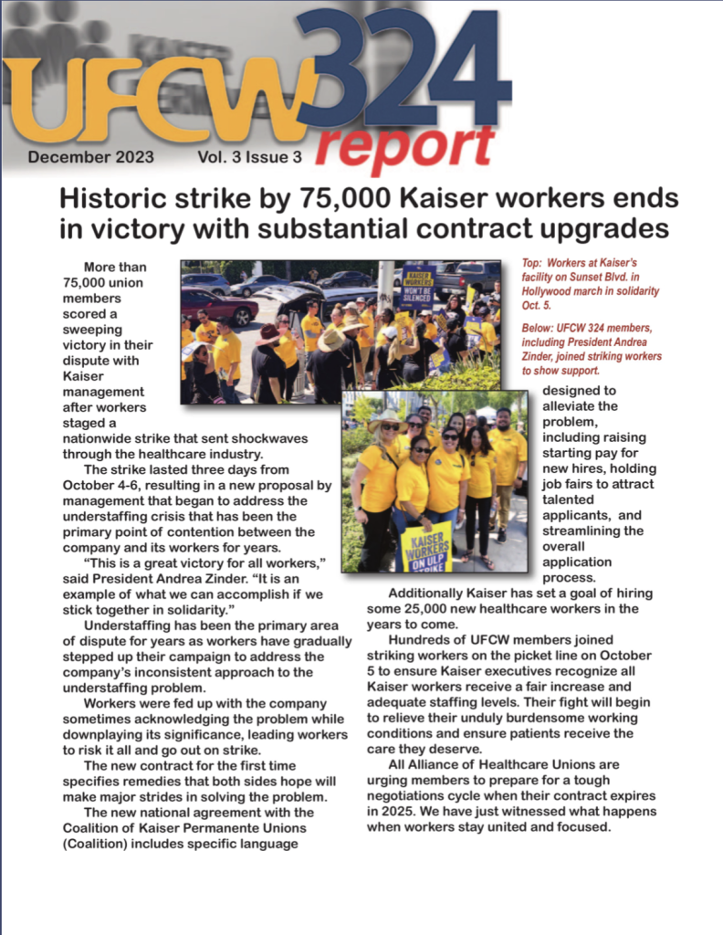 Kaiser Newsletters - UFCW 324