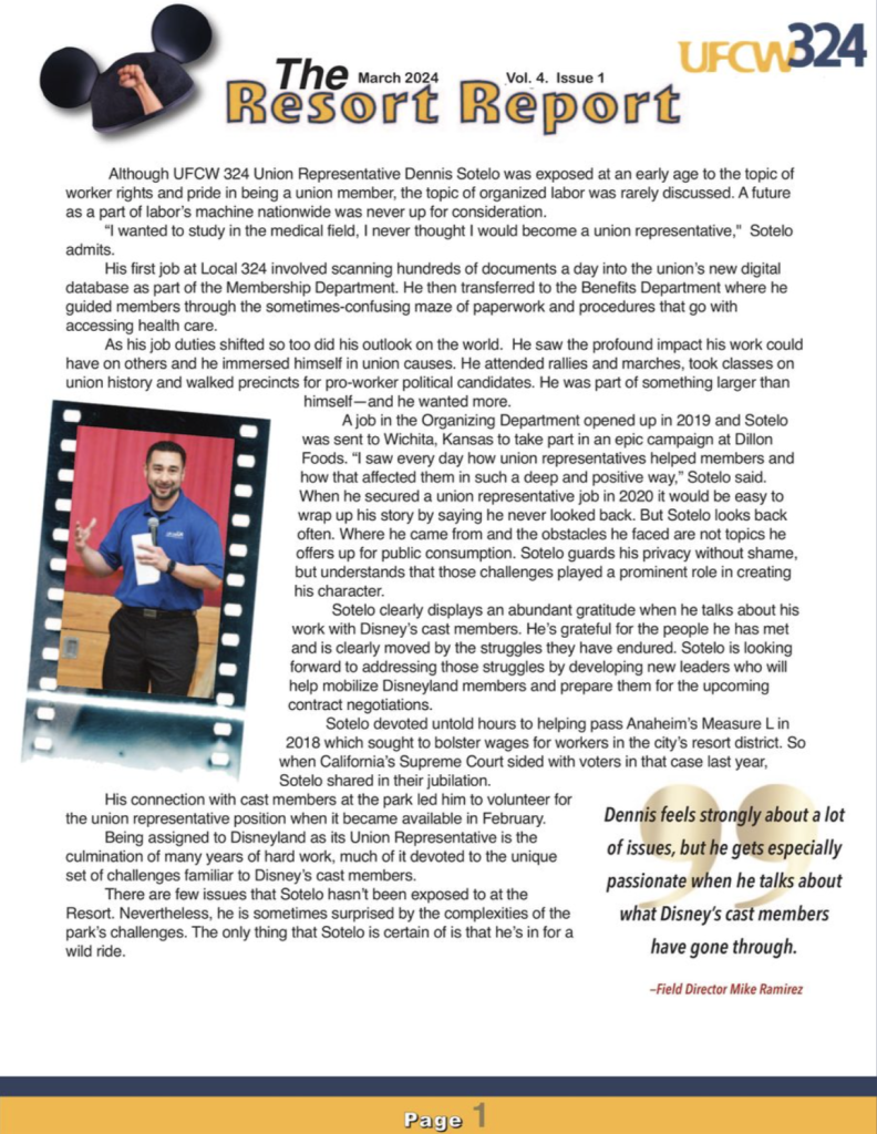 Disney Newsletters - UFCW 324